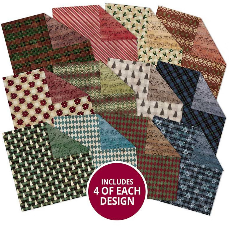 Paper Wishes | Traditional Christmas & Music Paper Duo Design Paper Pad
